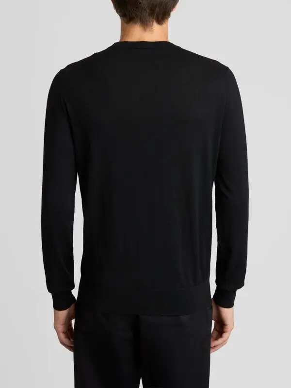 Dolce & Gabbana Round Neck Virgin Wool Sweater