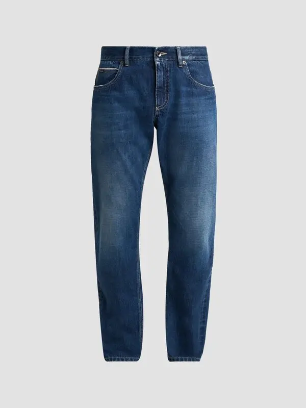 Dolce & Gabbana Sharabti Emery Straight-leg Jeans - Medium Blue