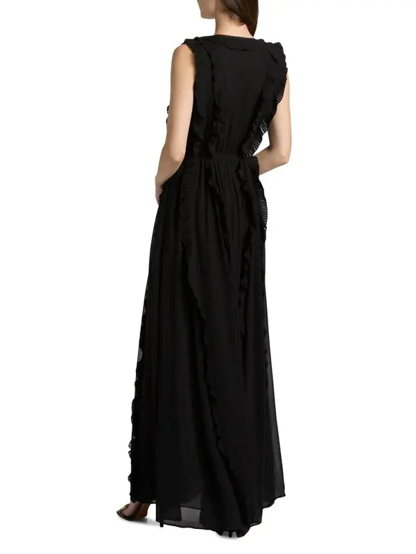 Ulla Johnson Aida Silk Cascading Ruffle Gown