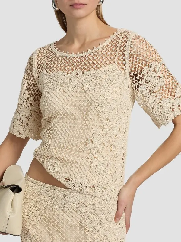 Kobi Halperin Magnolia Crochet Blouse