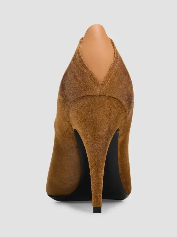 JIL SANDER Alma 95mm Suede Pumps - Walnut