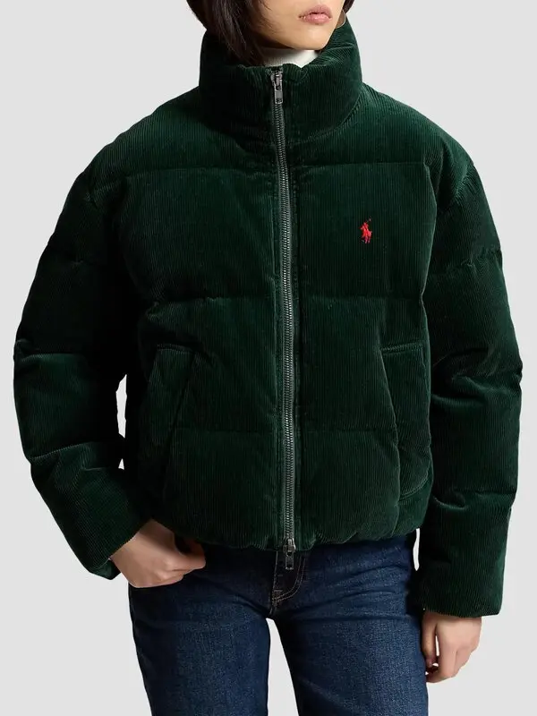 Polo Ralph Lauren Corduroy Woven Down Puffer Coat
