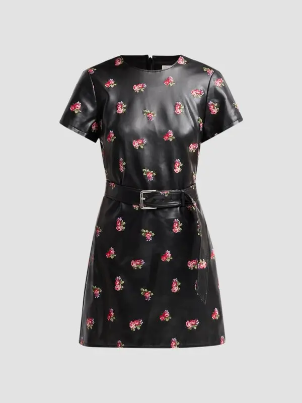 Cinq À Sept Bea Tossed Roses Mini Dress