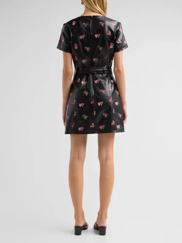 Cinq À Sept Bea Tossed Roses Mini Dress