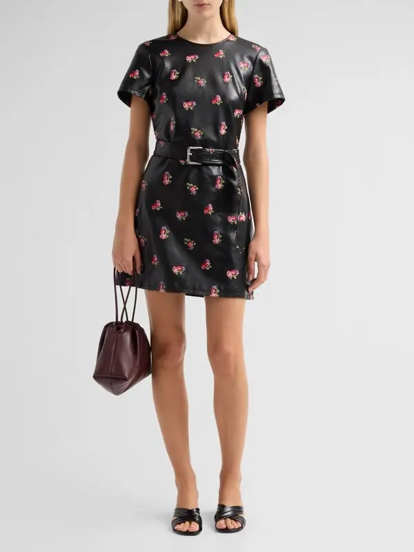 Cinq À Sept Bea Tossed Roses Mini Dress