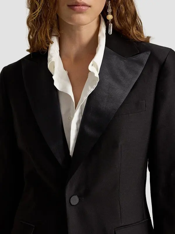 Polo Ralph Lauren Wool-silk-crepe Longline Sport Coat