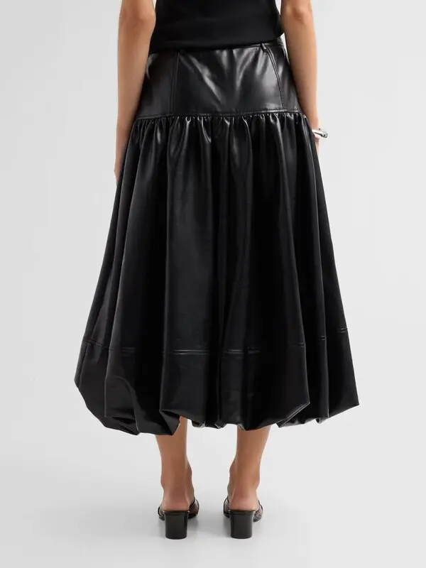 Cinq À Sept Eleanor Vegan Leather Midi Skirt
