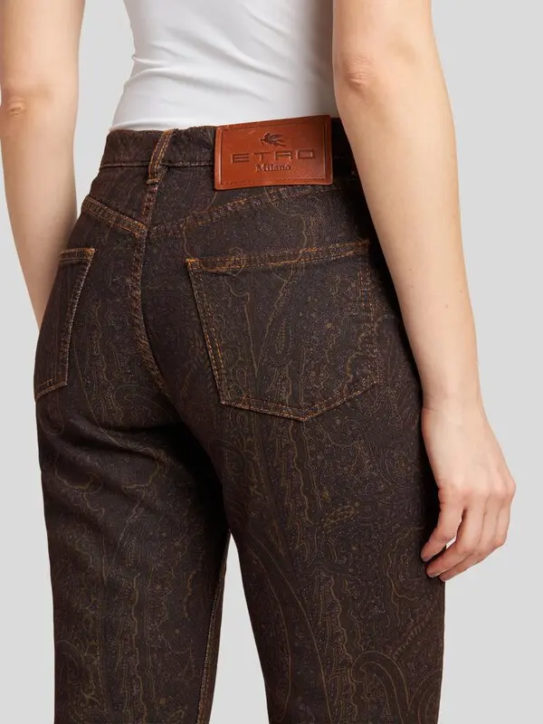 Etro Paisley Mid-rise Slim Jeans