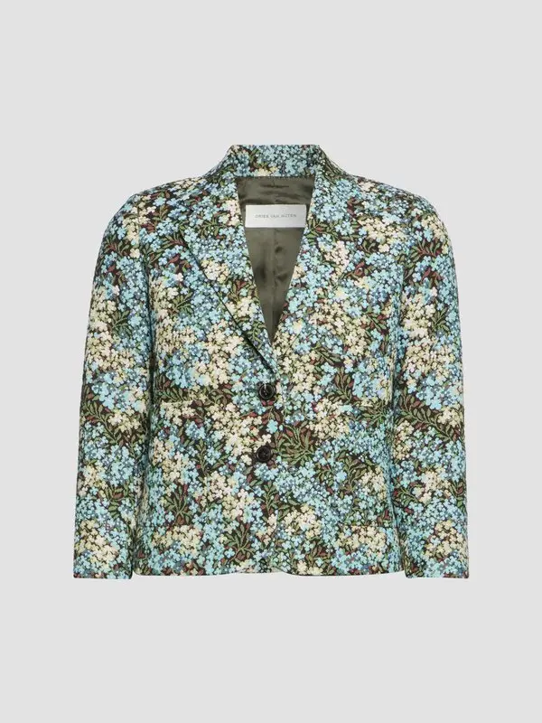 Dries Van Noten Bamis Floral Cotton-blend Jacket