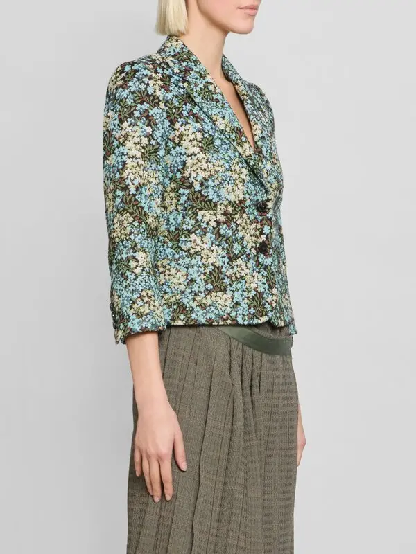 Dries Van Noten Bamis Floral Cotton-blend Jacket