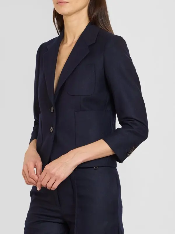 Dries Van Noten Bamis Wool Crop Blazer