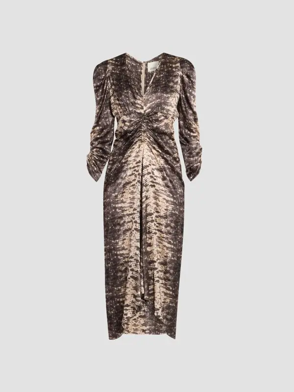 Isabel Marant Étoile Albini Printed Silk Midi Dress