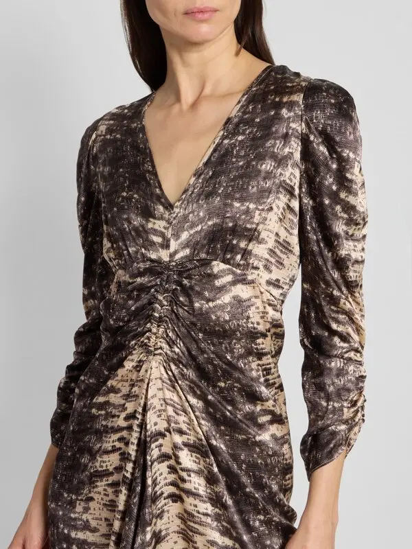 Isabel Marant Étoile Albini Printed Silk Midi Dress