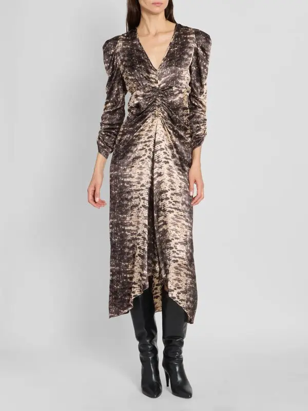 Isabel Marant Étoile Albini Printed Silk Midi Dress