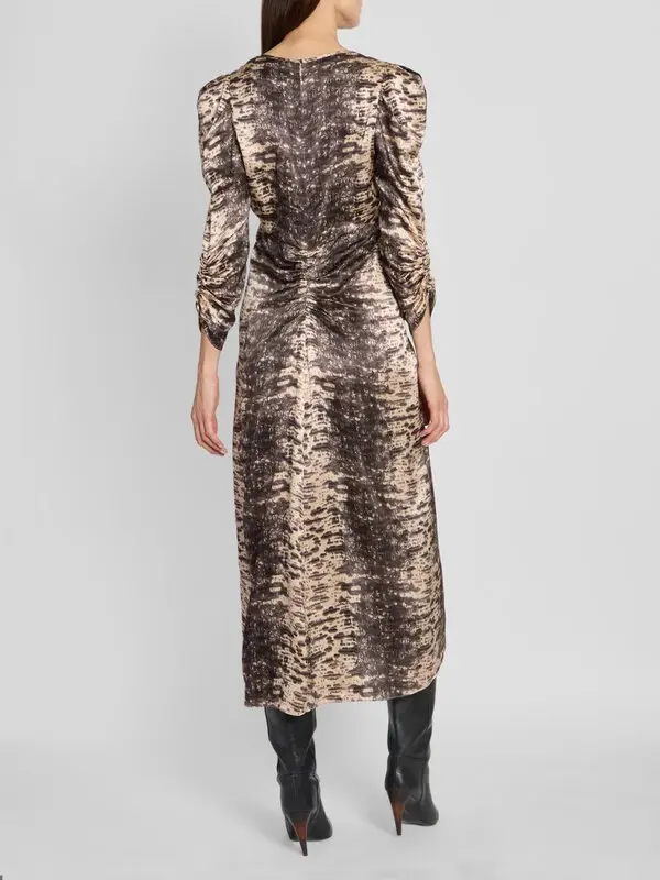 Isabel Marant Étoile Albini Printed Silk Midi Dress