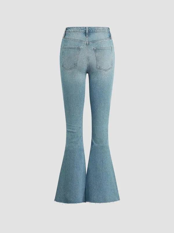 FAVORITE DAUGHTER The Valentina Stretch-cotton Flared-leg High-rise Jeans