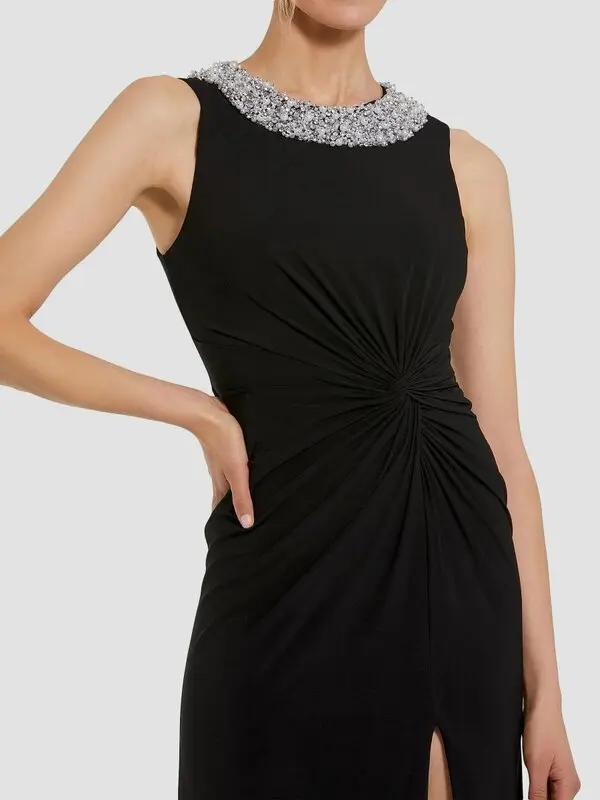 Mac Duggal Ieena Beaded Twist Gown