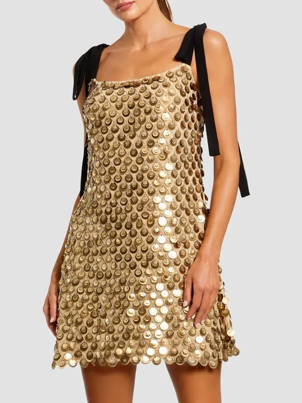 Mac Duggal Paillette-embellished Mini Dress