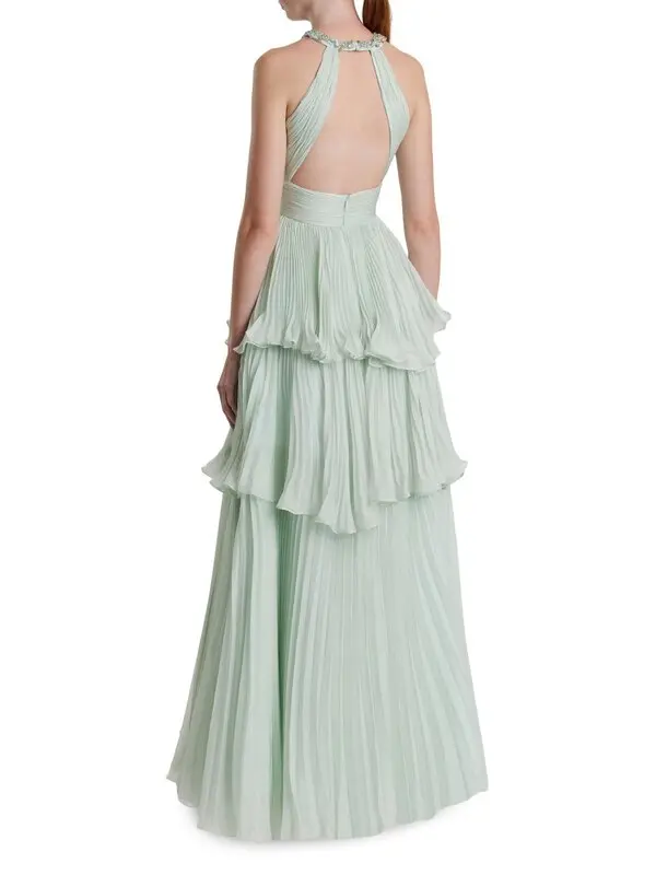 Mac Duggal Prom Chiffon Tiered Gown