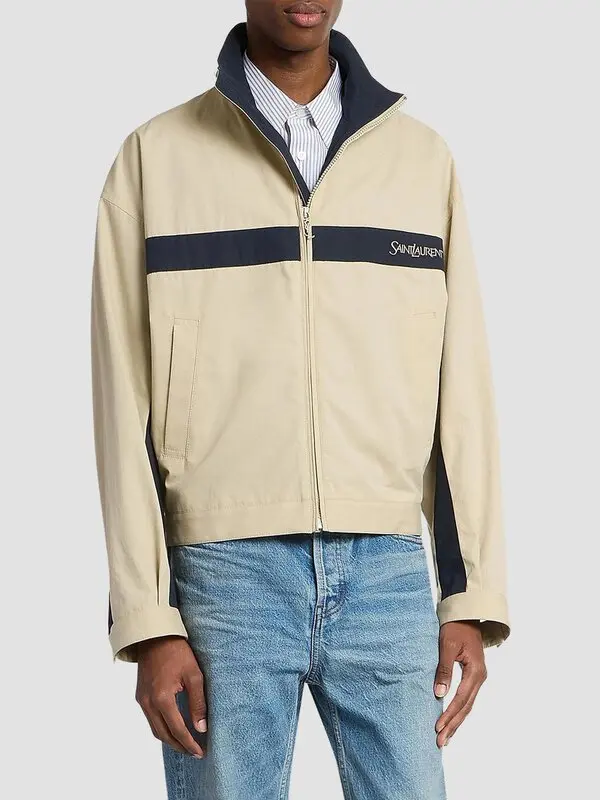 Saint Laurent Jacket In Cotton