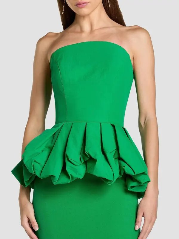 Mac Duggal Crêpe Strapless Trumpet Gown