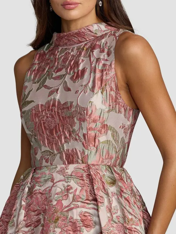 Mac Duggal Floral Brocade Gown