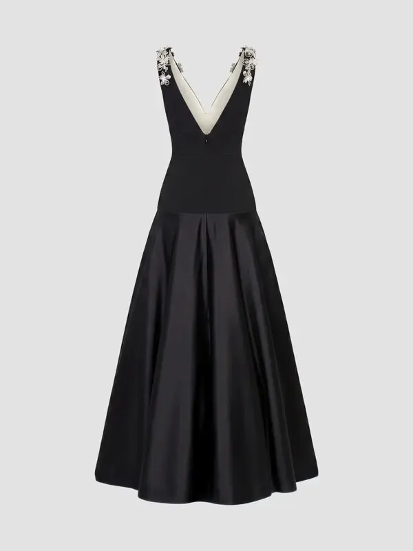 Mac Duggal Embellished Crepe & Satin Ball Gown
