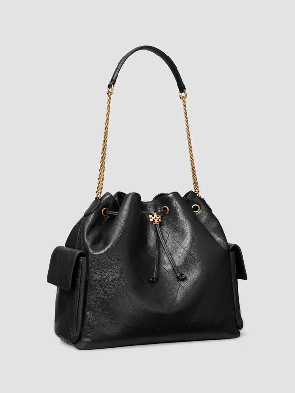Tory Burch Charlie Quilted Drawstring Shoulder Bag