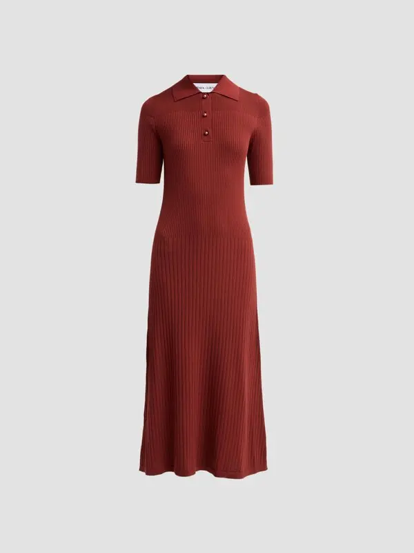 Prabal Gurung Rib-knit Midi Dress