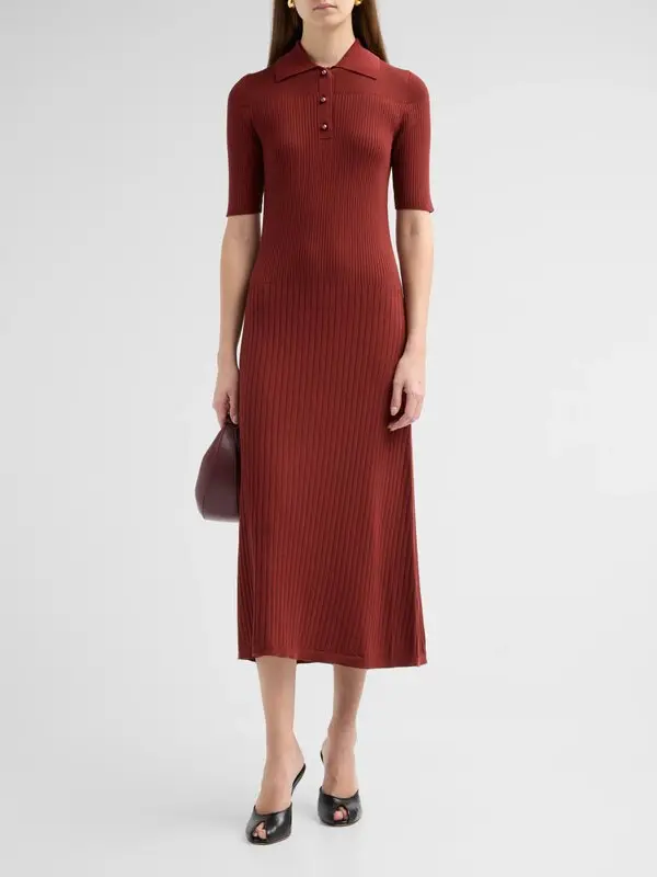 Prabal Gurung Rib-knit Midi Dress