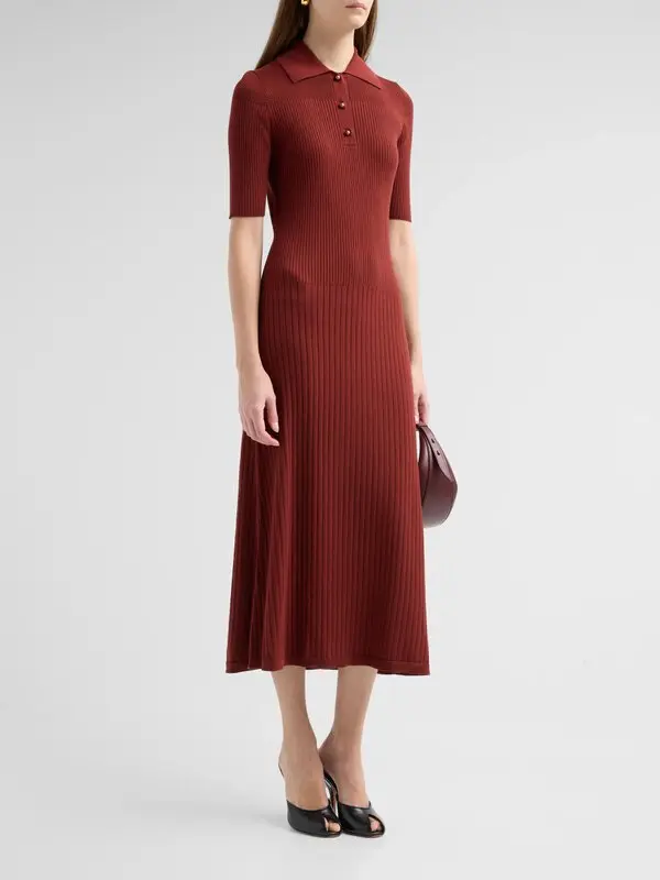 Prabal Gurung Rib-knit Midi Dress