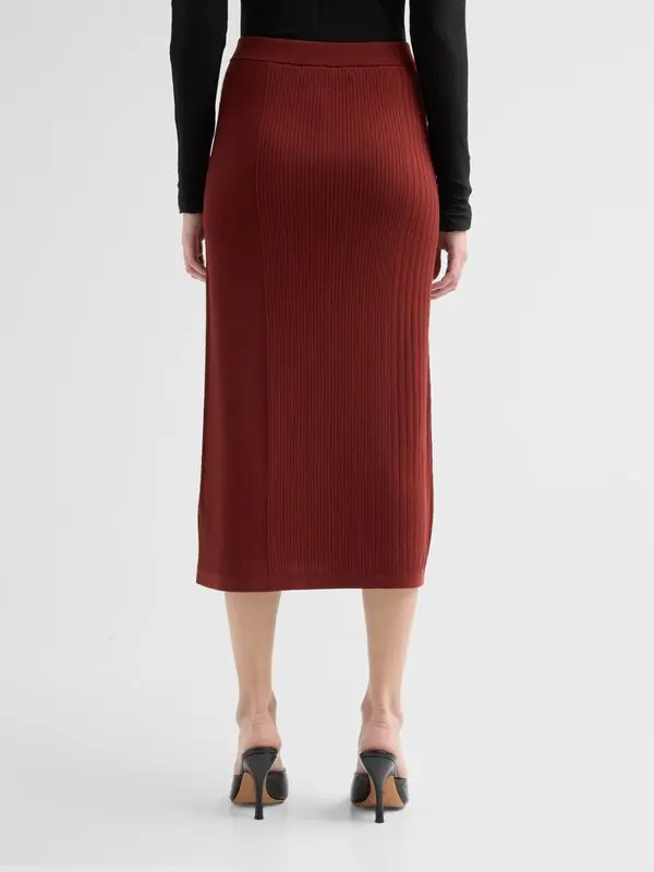 Prabal Gurung Rib Knit Midi Skirt