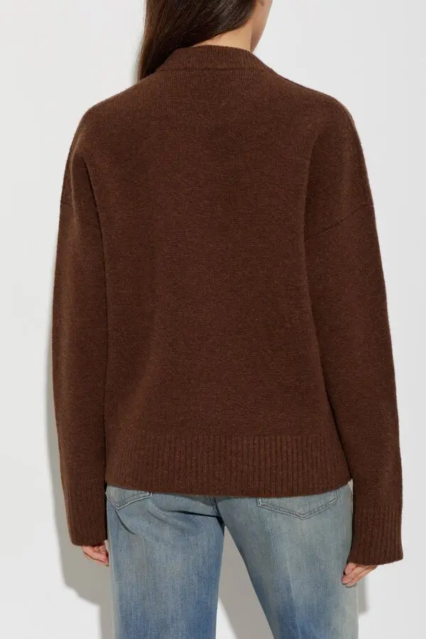 AMI Paris Wool Sweater With Logo