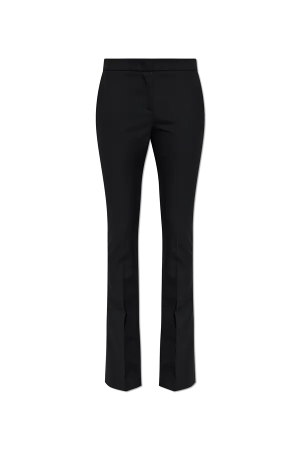 Blumarine Trousers With Pressed Creases And Flared Legs