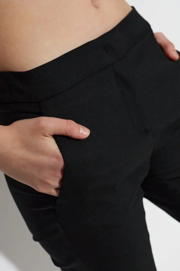 Blumarine Trousers With Pressed Creases And Flared Legs
