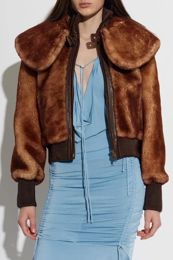KNWLS Eliza’ Fur-trimmed Jacket