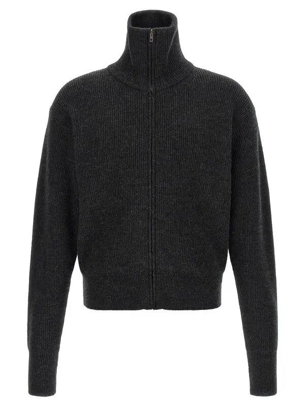 LEMAIRE Zip Cardigan - Gray