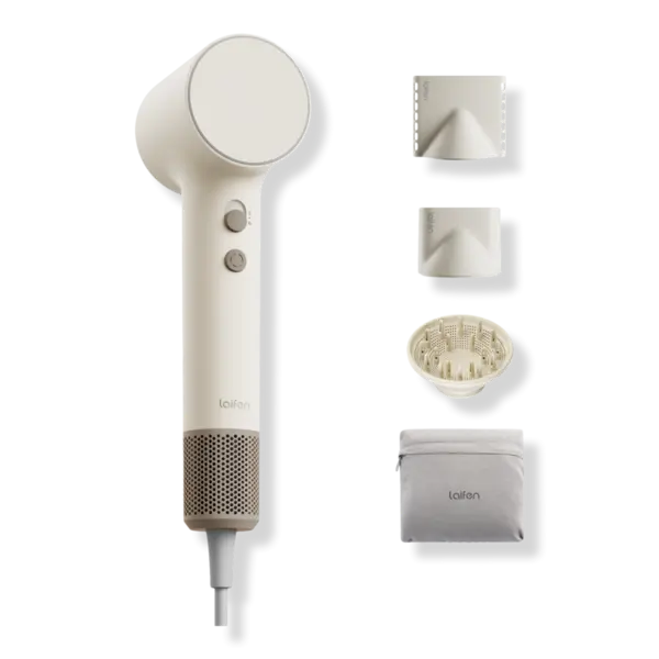 LAIFEN Air Pro High-speed Hair Dryer + Bag + 3 Magnetic Nozzles - Seashell White