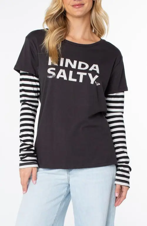 Roxy Kinda Salty Two-fer T-shirt