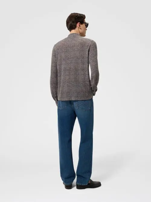 Missoni Cashmere And Viscose Shirt With Band Collar