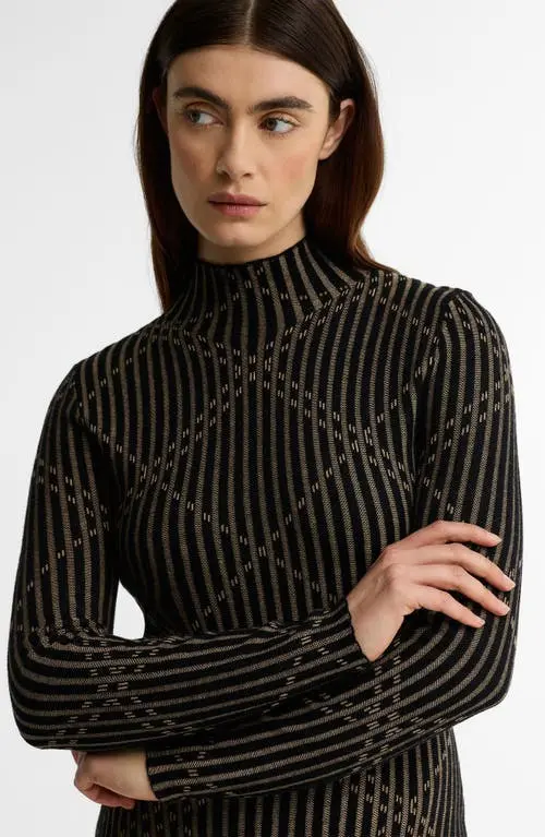 Barbour Adina Jacquard Knit Midi Dress