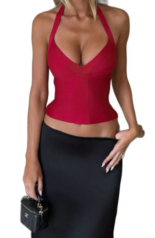 TIGER MIST Sydel Bandage Halter Top