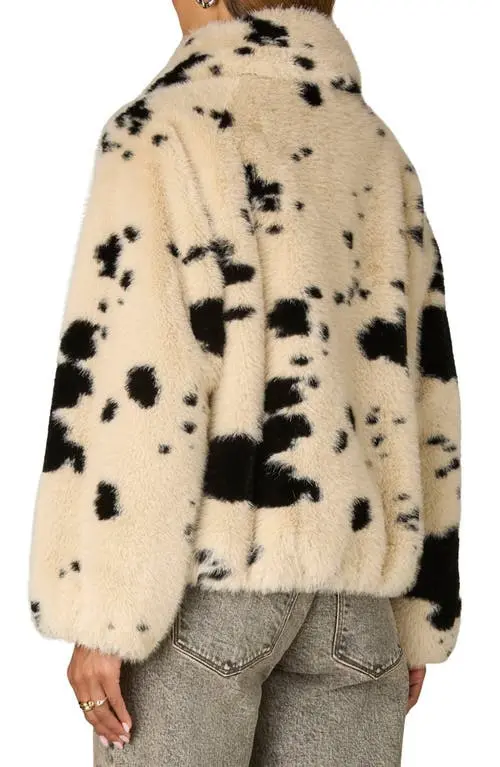 Wit & Wisdom Blouson Sleeve Faux Fur Jacket