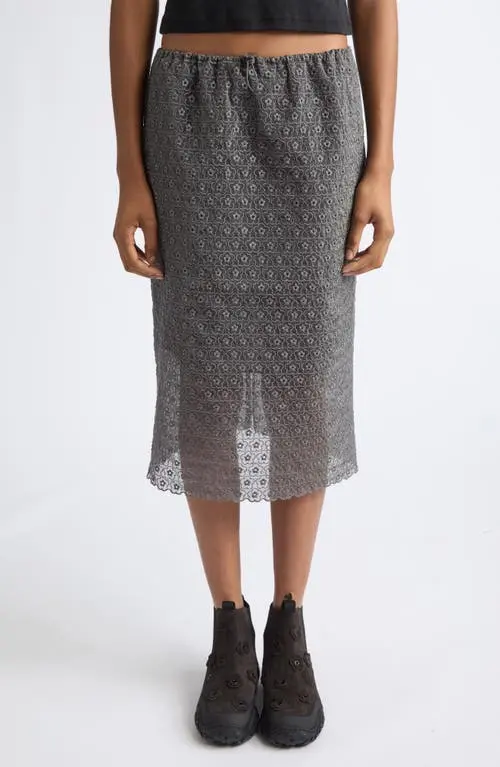 Cecilie Bahnsen Bria Meadow Embroidery Cotton Blend Skirt