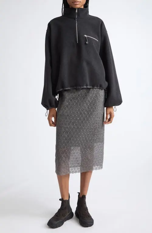 Cecilie Bahnsen Bria Meadow Embroidery Cotton Blend Skirt