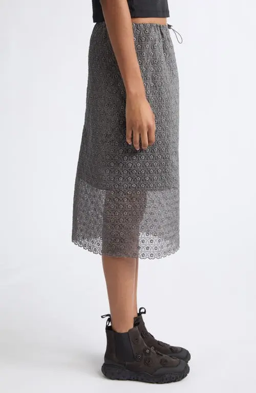 Cecilie Bahnsen Bria Meadow Embroidery Cotton Blend Skirt