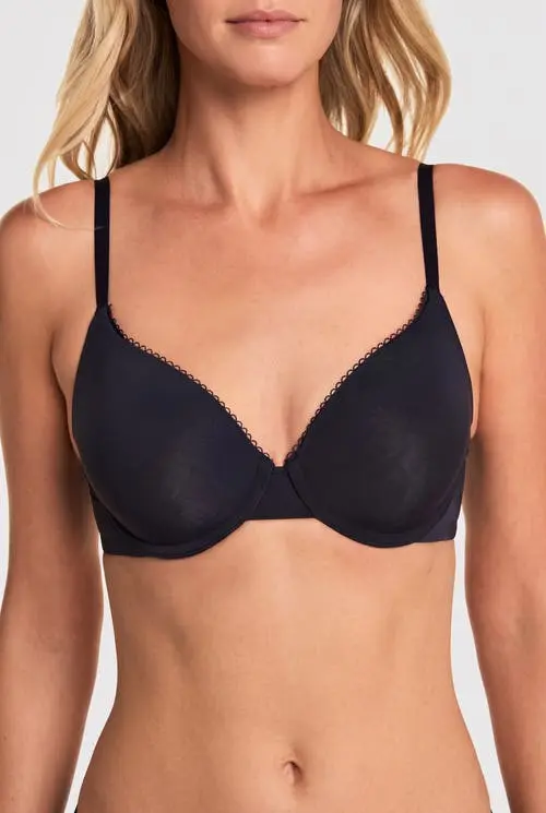 HARPER WILDE Base Picot Trim T-shirt Bra - Black