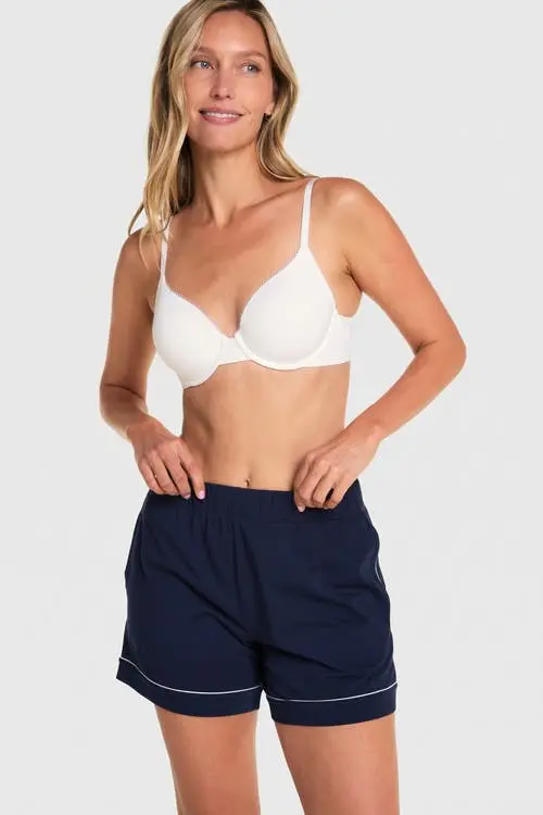 HARPER WILDE Base Picot Trim T-shirt Bra - Ivory