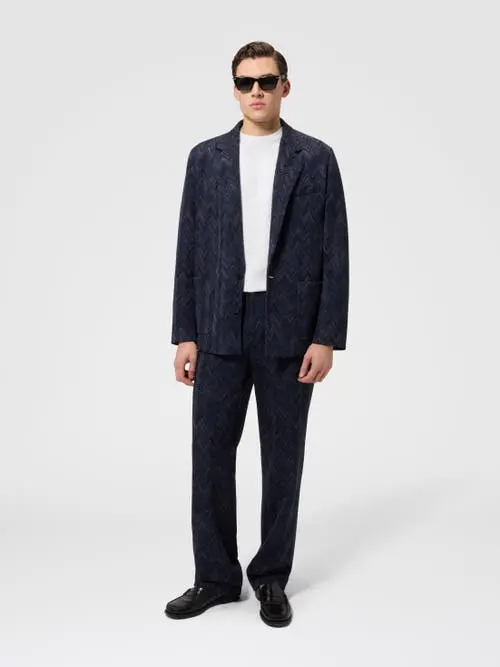 Missoni Striped Wool And Viscose Knit Trousers