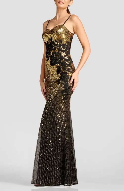 Dress The Population Giovanna Sequin Sleeveless Mermaid Gown